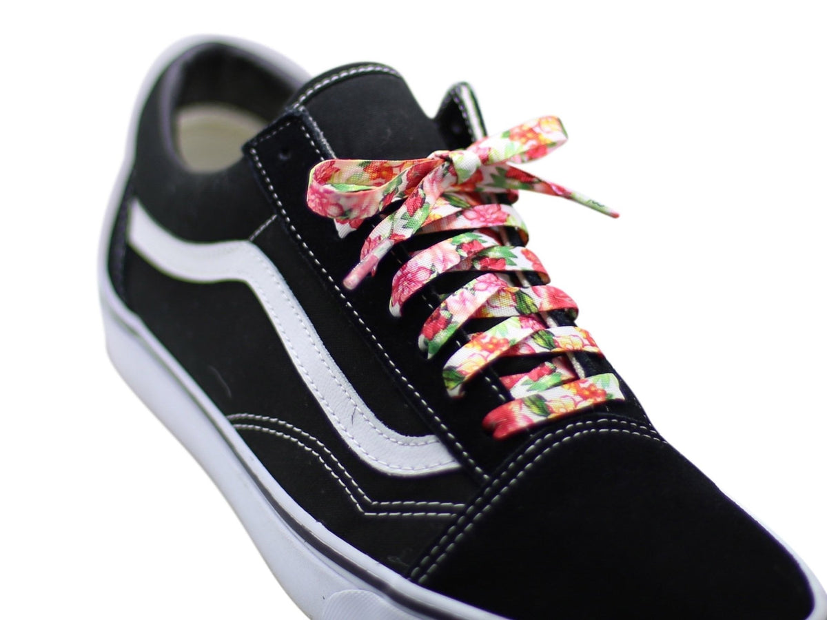 New Floral Print Shoe Laces Now Available